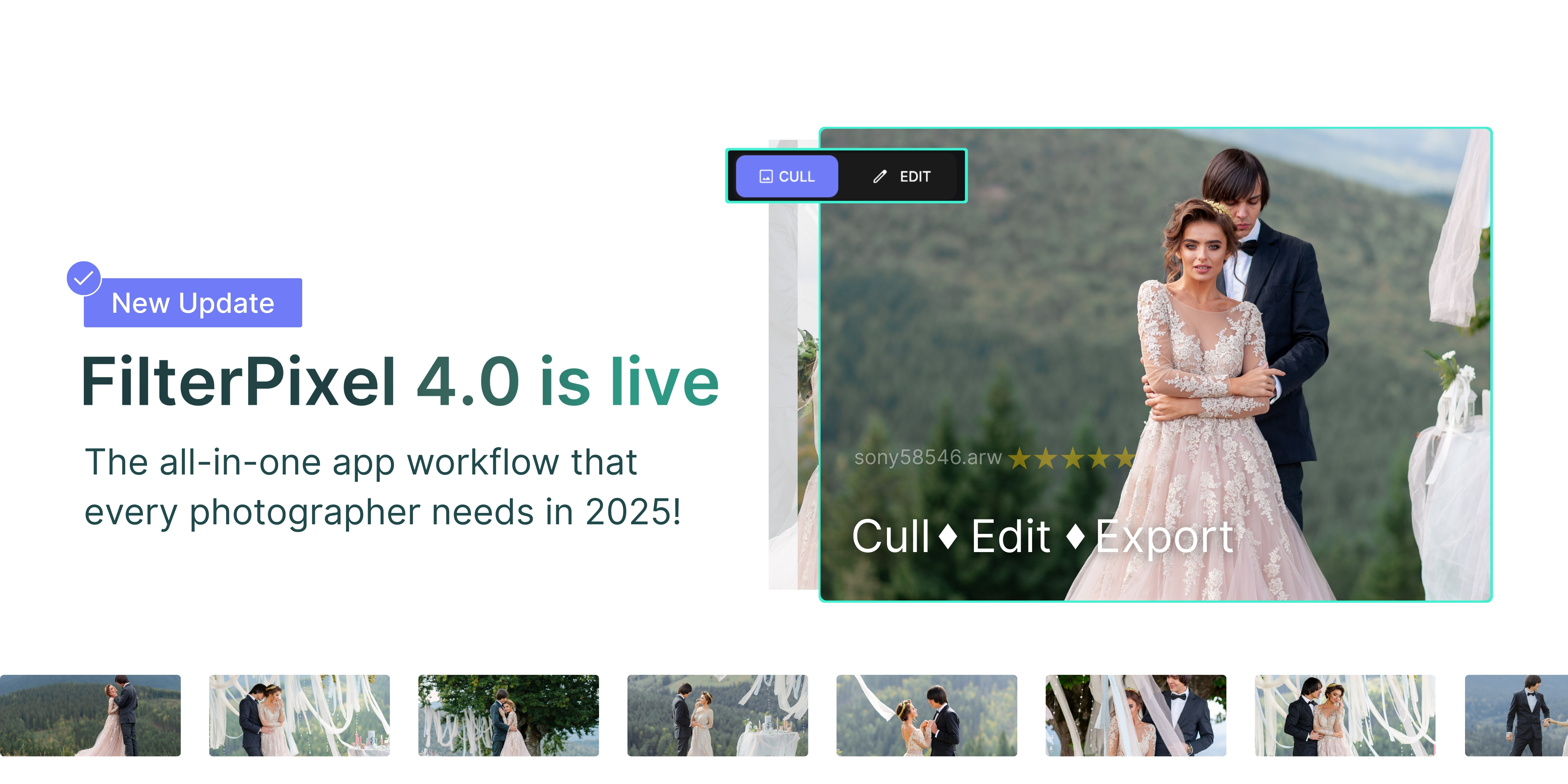 AI Photo Culling Software - FilterPixel